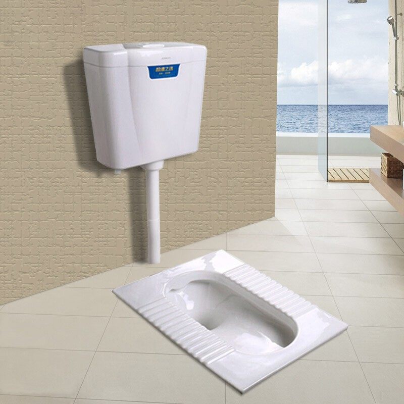 Jiumu Official Store Squat Toilet Water Tank Induction Complete Set ...