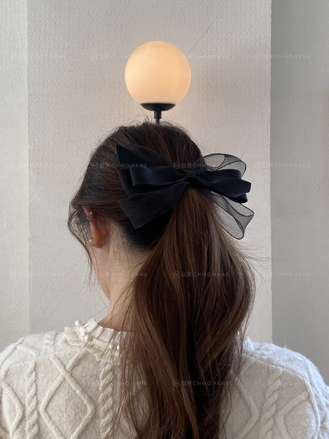 And ~ Spring and summer versatile king ~ High ponytail ribbon bow hair ...