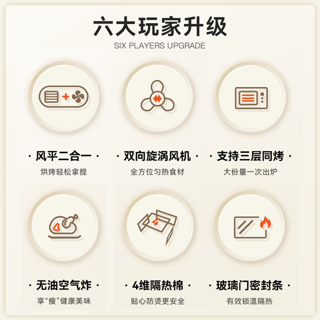 Cass air frying oven wind flat two-in-one small household baking steam ...