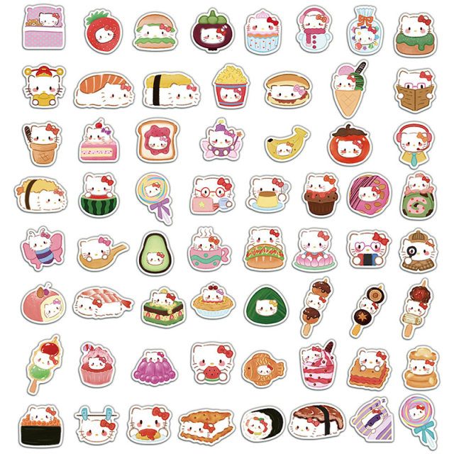 Pink KT cat Katie Hello stickers cute stickers girl hand account ...