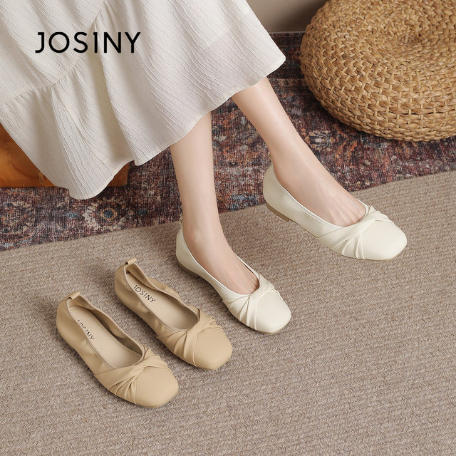 Zhuoshini French flat-soled shallow-mouthed single shoes for women 2026 ...