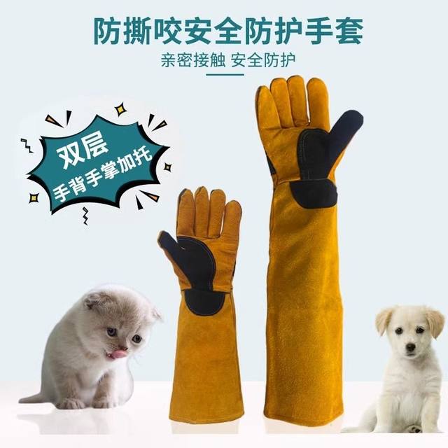 Little pet cat scratching dog anti -dog bite gloves, rats, rabbits ...