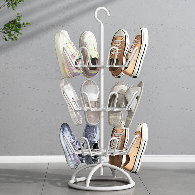 Shoe drying rack rotating shoe drying artifact balcony slipper hanger ...