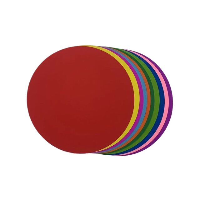 60 pieces of round cardboard thickened round kraft paper white ...