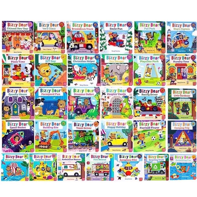 Bizzy Bear Bear is very busy with picture book full set of little bear ...