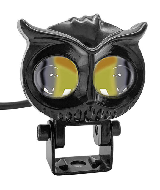 Motorcycle cat head eagle shoot light yellow and white double light cut ...