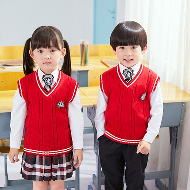Kindergarten uniforms, spring and autumn clothing, British style winter ...