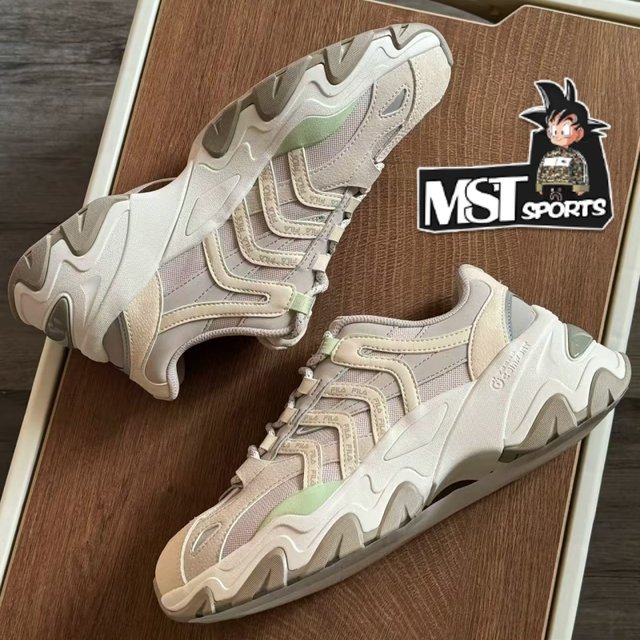 FILA SOFIA Fishbone 2nd Generation Rice Gray Green Women's Heightening ...