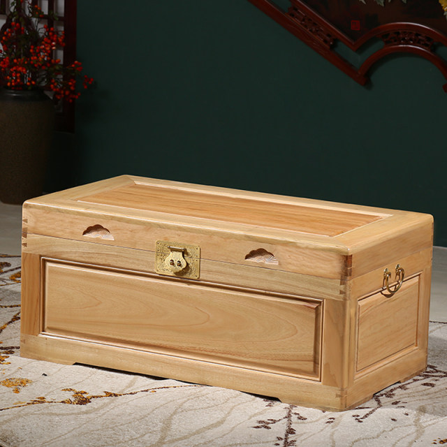 Camphor wood box full camphor wood storage solid wood dowry calligraphy ...