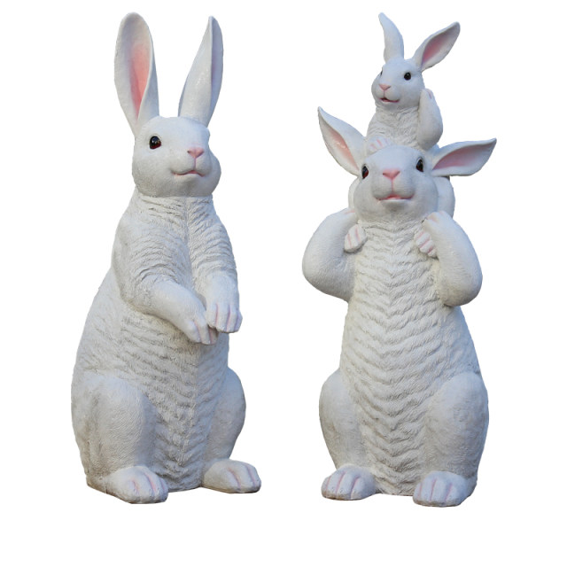 Garden Rabbit Swing Large Landscape Garden Landscape Rabbit Decoration ...