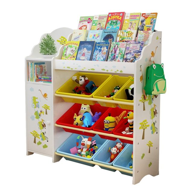 Children's toy storage rack multi-layer storage cabinet baby toy ...