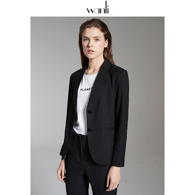 Wanli (Apparel) Black Suit Jacket Women's Interview Formal Wear Female ...