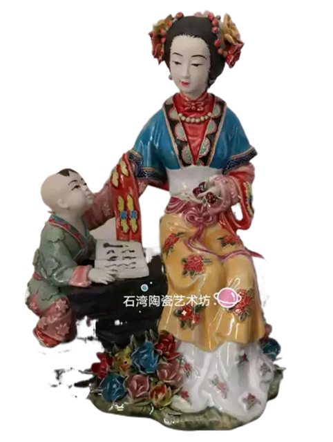 Shiwan Ceramics Dream of Red Mansions Twelve Golden Hairpin Ladies ...