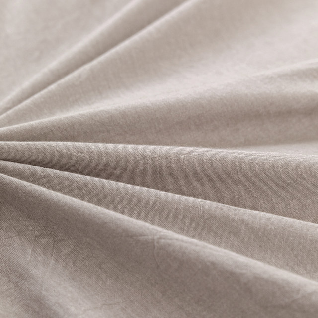 Muji All-Cotton Washable Plain Color Bed Four-Piece Set Simple Pure ...