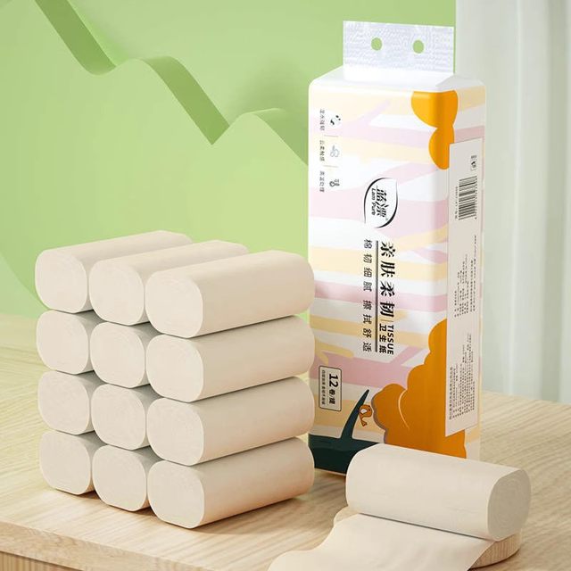 Blue bleached paper towel roll household affordable full box wholesale ...