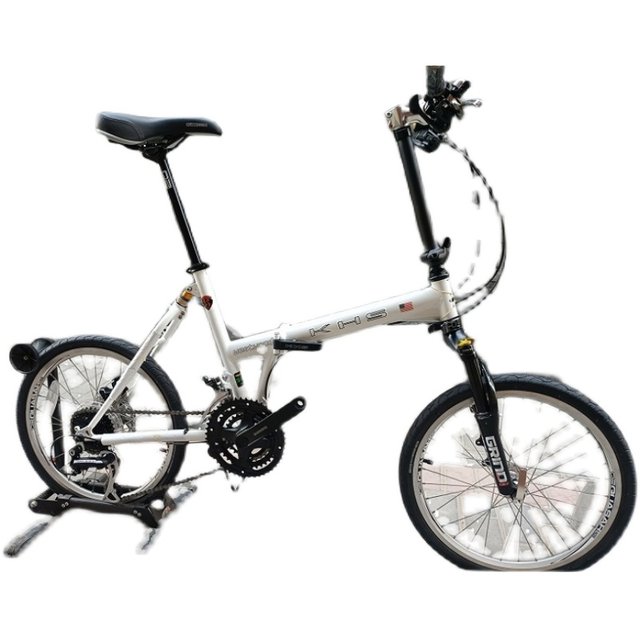 KHS Gongxue Society chrome molybdenum steel frame 24-speed 20-inch disc brake folding car F20-D ...