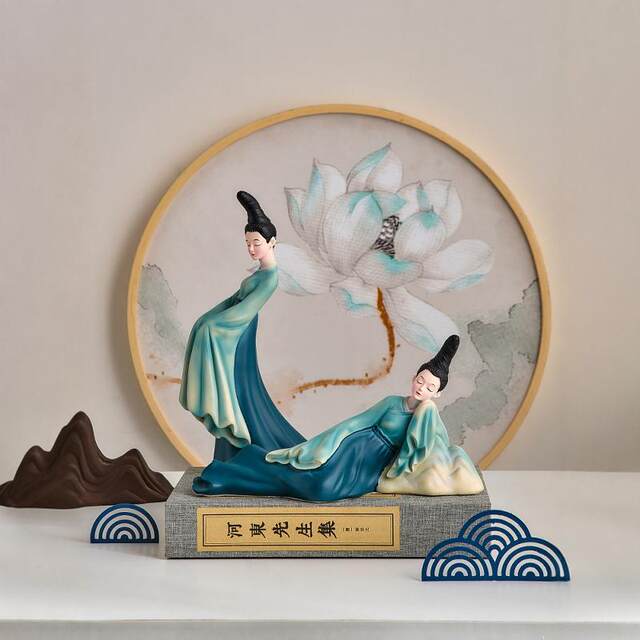 Only this green cultural and creative ancient style ladies decoration ...
