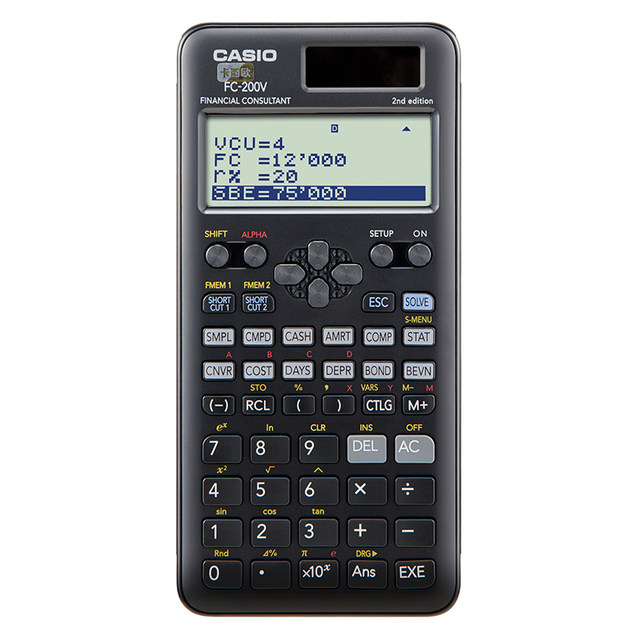 CASIO Casio genuine FC-200V financial calculator financial accounting ...