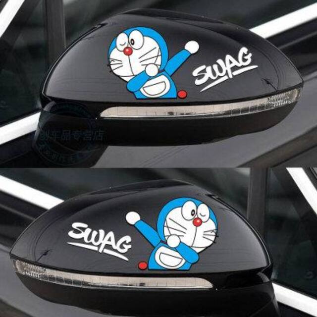 Car sticker creative personality cartoon rear -view mirror decoration ...