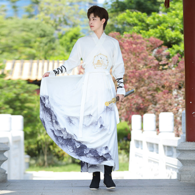 Dragon New Year's Gangs Ming System Hanfu costume martial arts clothes ...