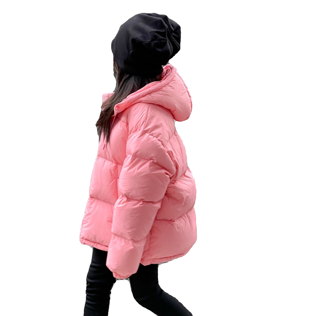 Off-season winter children's down jacket for boys and girls babies short thickened bread jacket ...