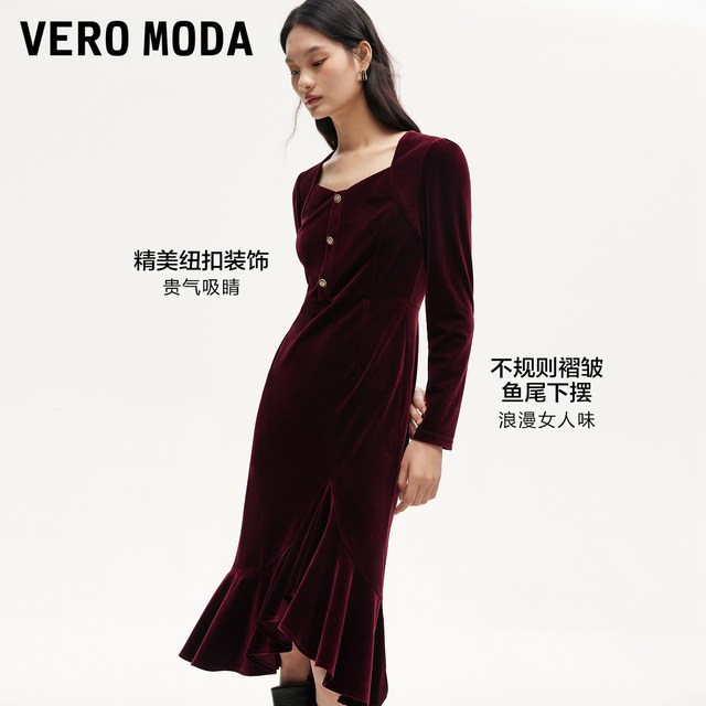 Ayama Vero Moda Dress for Women 2025 Early Spring New Irregular Pleated ...