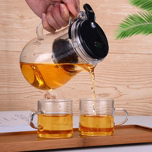 Taiwan 76 Elegant Cup Teapot Full Glass Liner Teapot Artifact Thickened ...