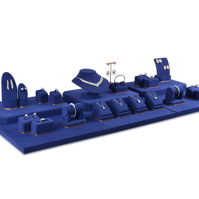 High-end metal ring and earrings display rack, jewelry necklace display ...