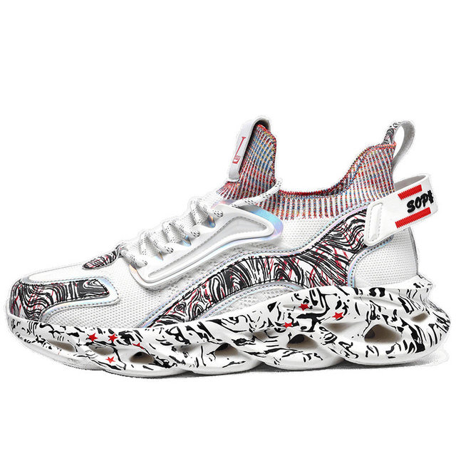 High-size spring 3D outsole thick-soled printing 2025 men's shoes ...