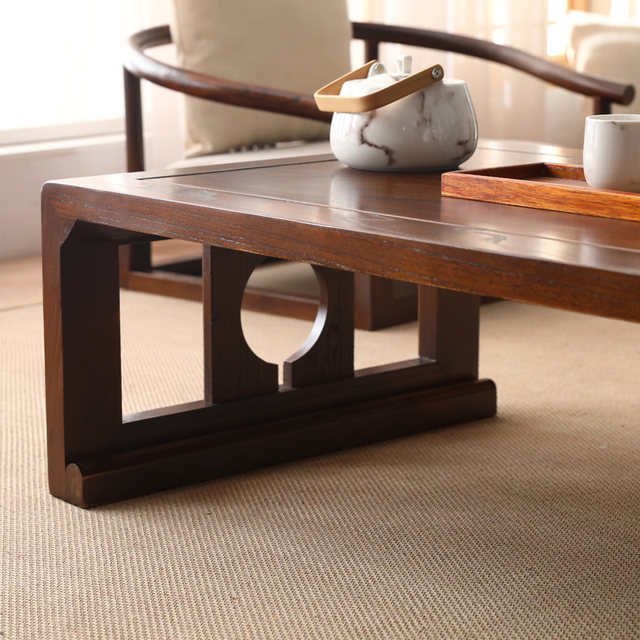 Solid wood tatami coffee table small table custom Japanese dwarf table ...