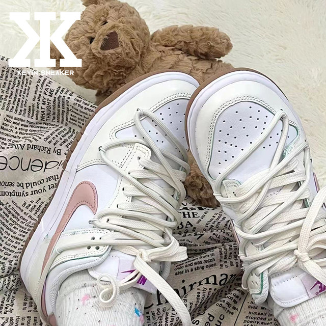 Customized sneakers Nike Dunk Low vanilla milkshake fresh niche low-top ...