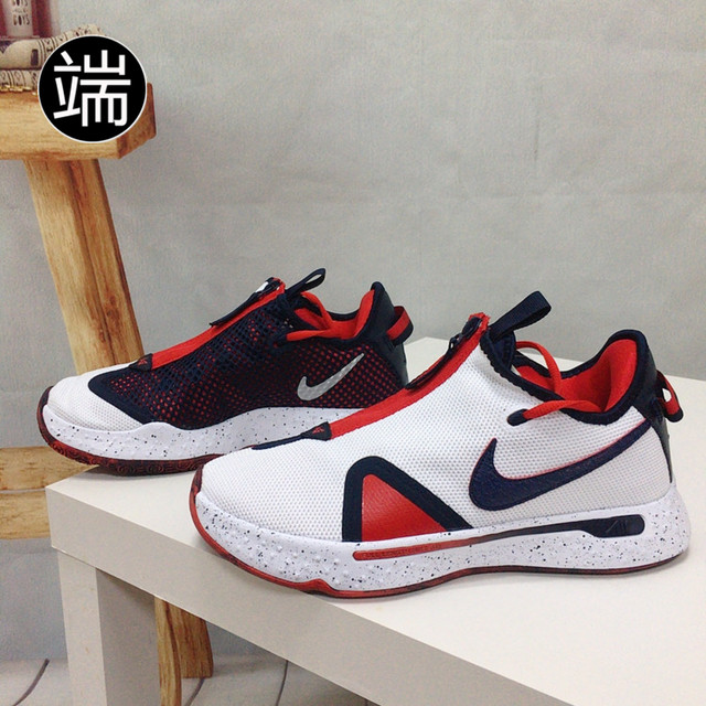 Nike PG4 Paul George 4th generation zipper actual basketball shoes ...