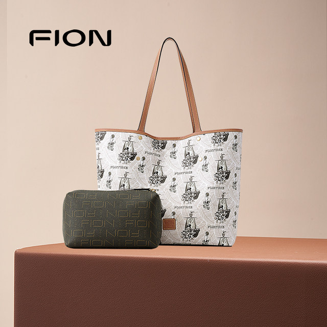 Fion/Fianne Donald Duck Large Capacity Tote Bag Women's 2024 New Double ...