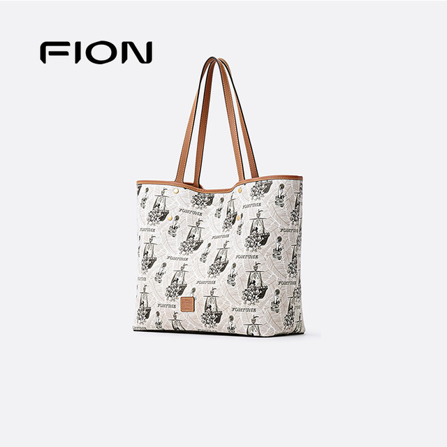 Fion/Fianne Donald Duck Large Capacity Tote Bag Women's 2024 New Double ...
