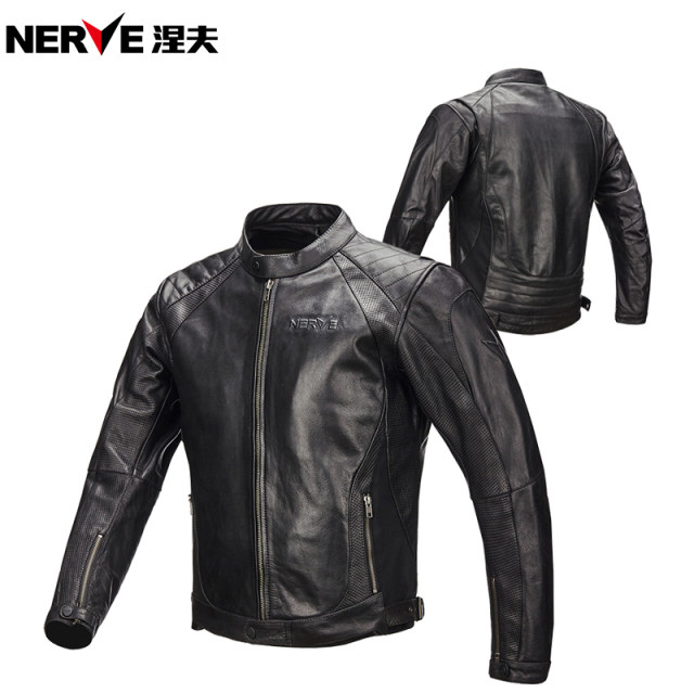 NERVE Nev motorcycle leather jacket retro cruise heavy motorcycle ...