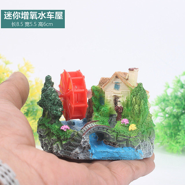 Aquarium landscaping, fish tank decorations, small ornaments, simulated ...