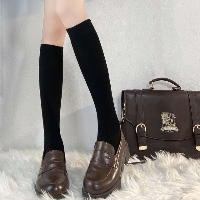 Hua Qianzhu JK black jk socks jk uniform over-knee socks calf socks ...