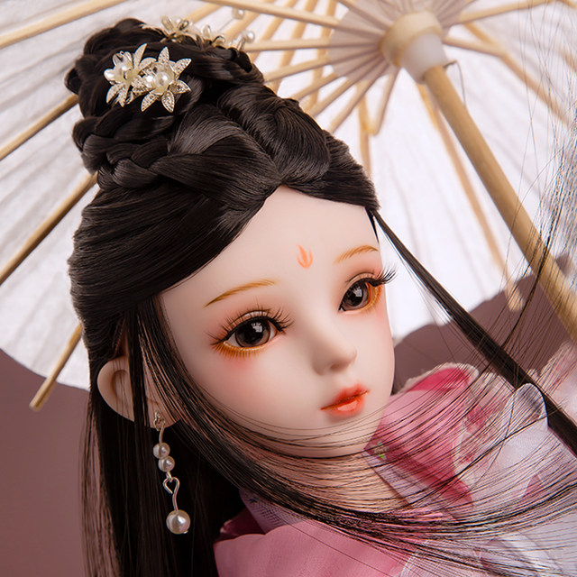 60 cm baby love princess girl doll Hanfu ancient white snake BJD ...