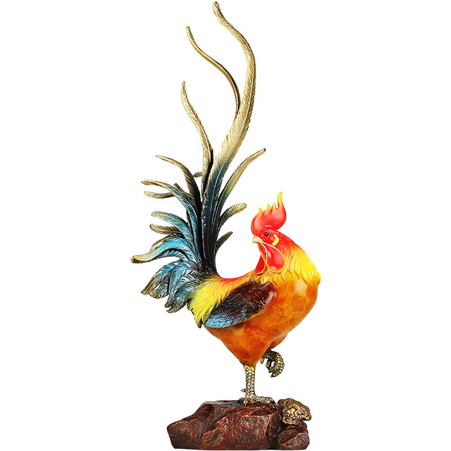 Jishanyuan Copper Chicken Swing Twelve Zodiac Chicken Fortune Home ...