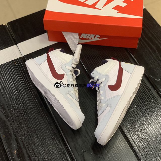 NIKE Women's Court Borough Mid high-top casual and versatile sports ...