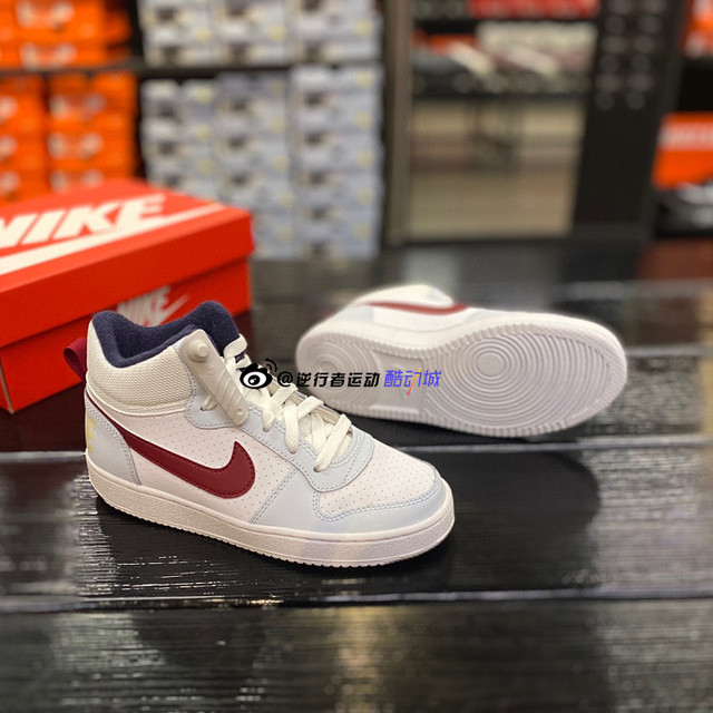 NIKE Women's Court Borough Mid high-top casual and versatile sports ...