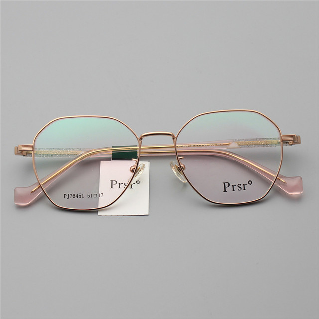 New Pasha glasses frame polygonal small frame with anti-blue light ...