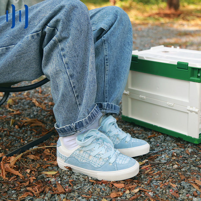Stubborn Ollieskate Bread Bread Shoes Blue Small Fragrance Wind Autumn ...