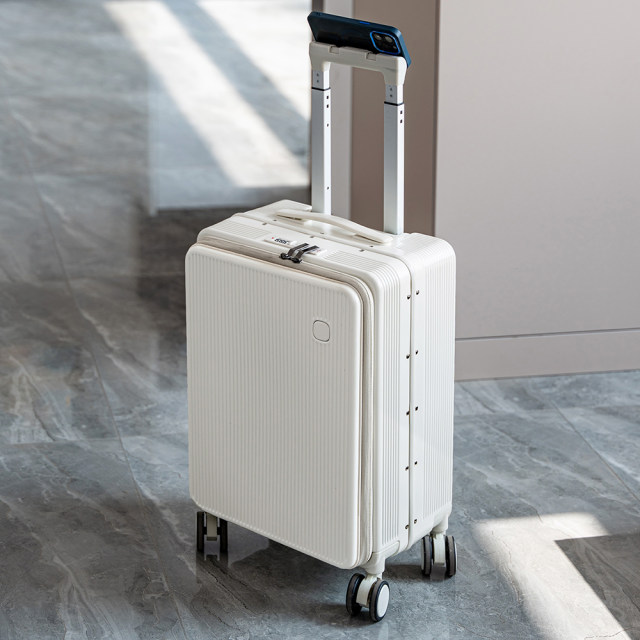 Side flip luggage front open 2024 new lady front opening opening cover ...