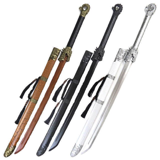 Royal Dragon Sword, ancient style props, children's toy swords, bamboo ...