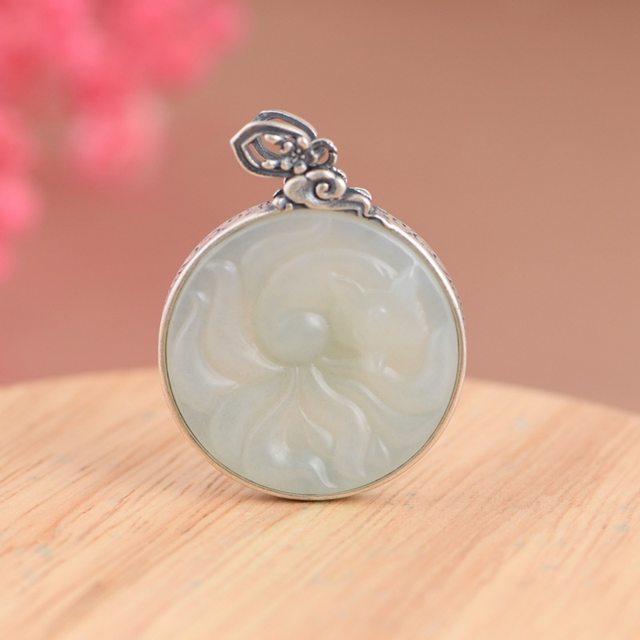 Hotan Jade Fox Pendant Retro Craftsmanship Chinese Style National Trend ...