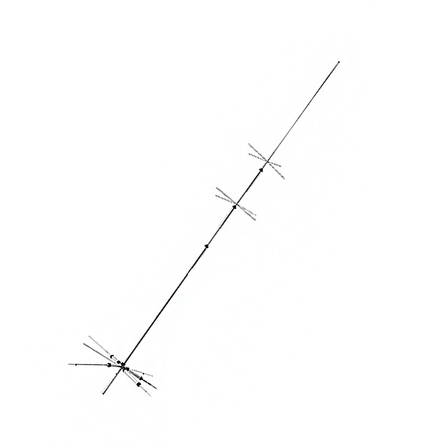 Japanese diamond antenna CP6S base station fixed multi -band short -wave antenna in length 4.6 ...