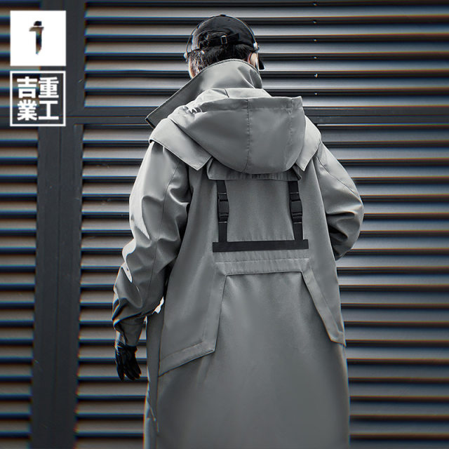 Jiye Heavy Industry Spring 2025 New Functional Style Double Zipper Long ...