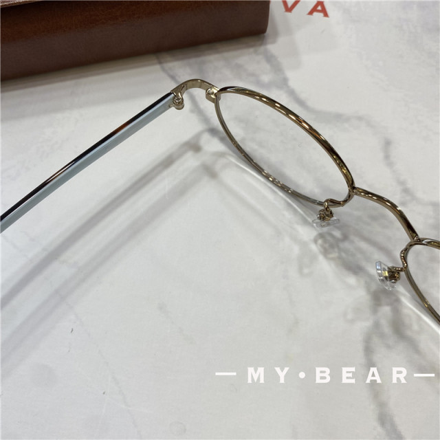 New Japanese style small narrow frame glasses high cool silver high ...