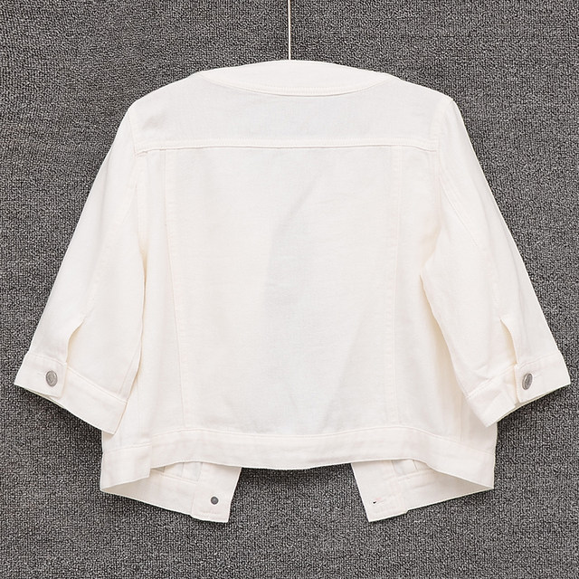 2025 spring and summer new fashionable round neck denim jacket for ...